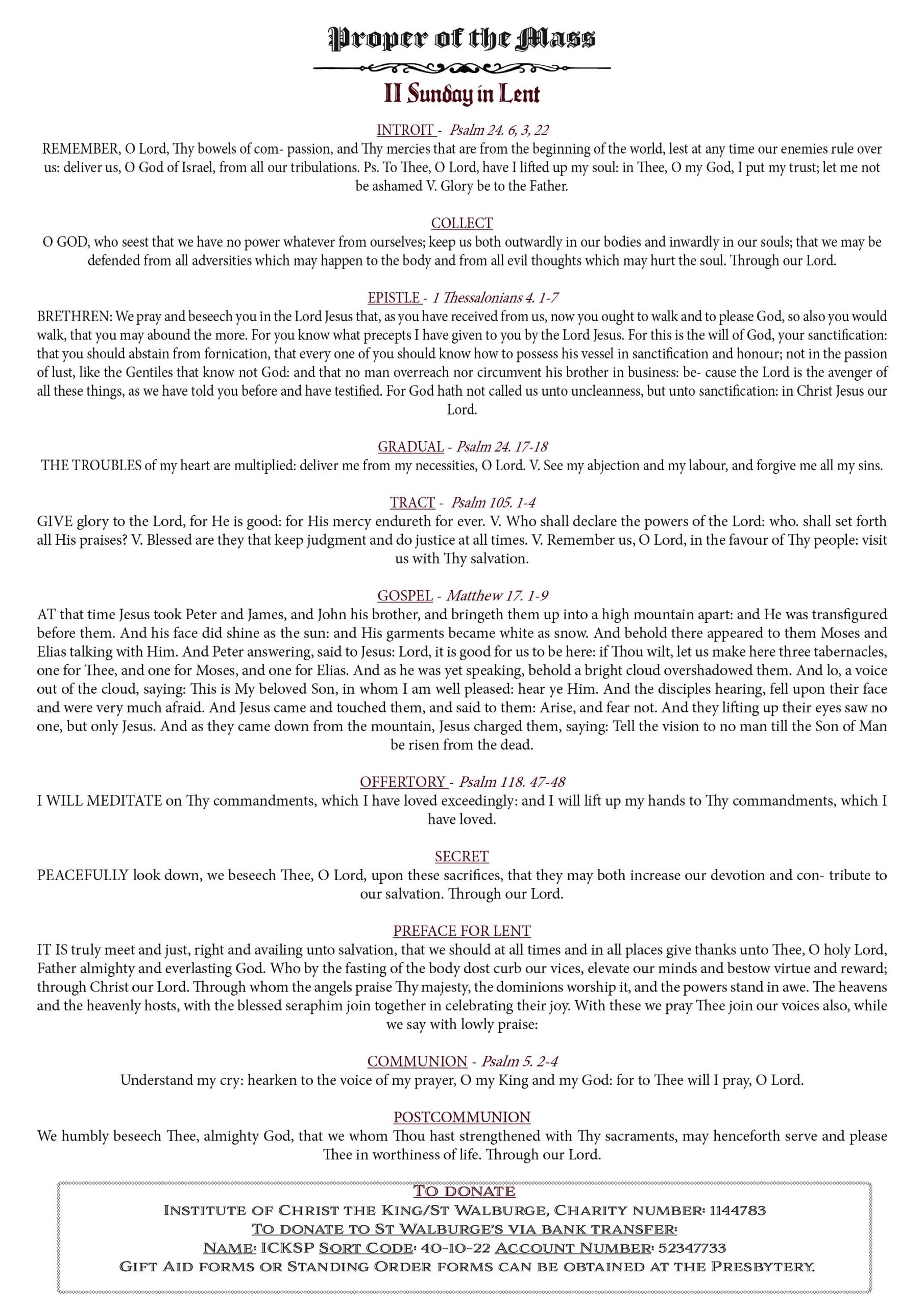 Our latest Newsletter; Second Sunday in Lent - The Spire & The Martyrs