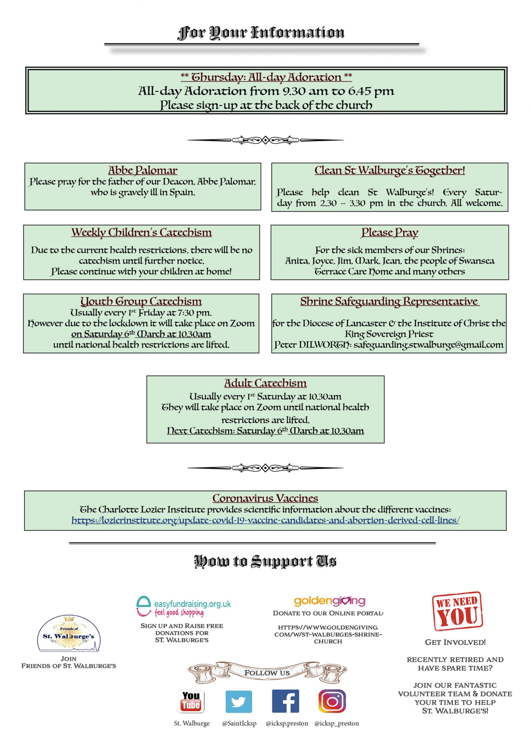 Our latest Newsletter; Second Sunday in Lent - The Spire & The Martyrs