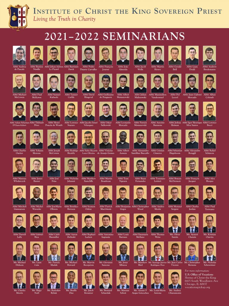 MEET OUR SEMINARIANS - Institute of Christ the King Sovereign Priest